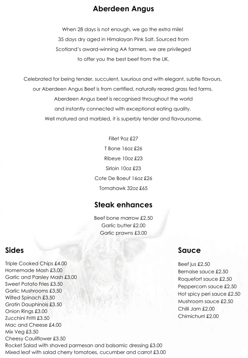 Ribeye Steakhouse Manchester Review inc Menu - Halal Food Gastronomy